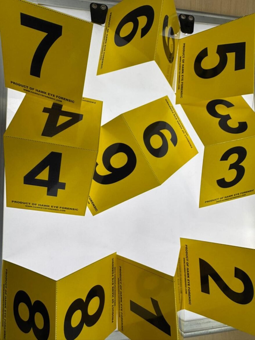 Evidence marking cards - Hawk Eye Forensic